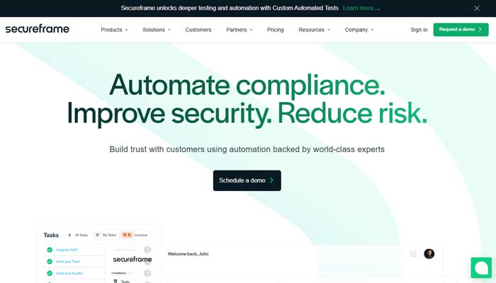 Secureframe Reviews 2025: Details, Features and Alternatives
